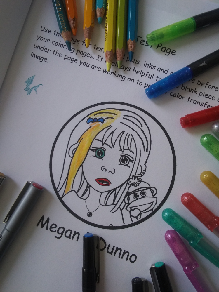 Megan I Dunno Coloring Book – Audrey Breed Art